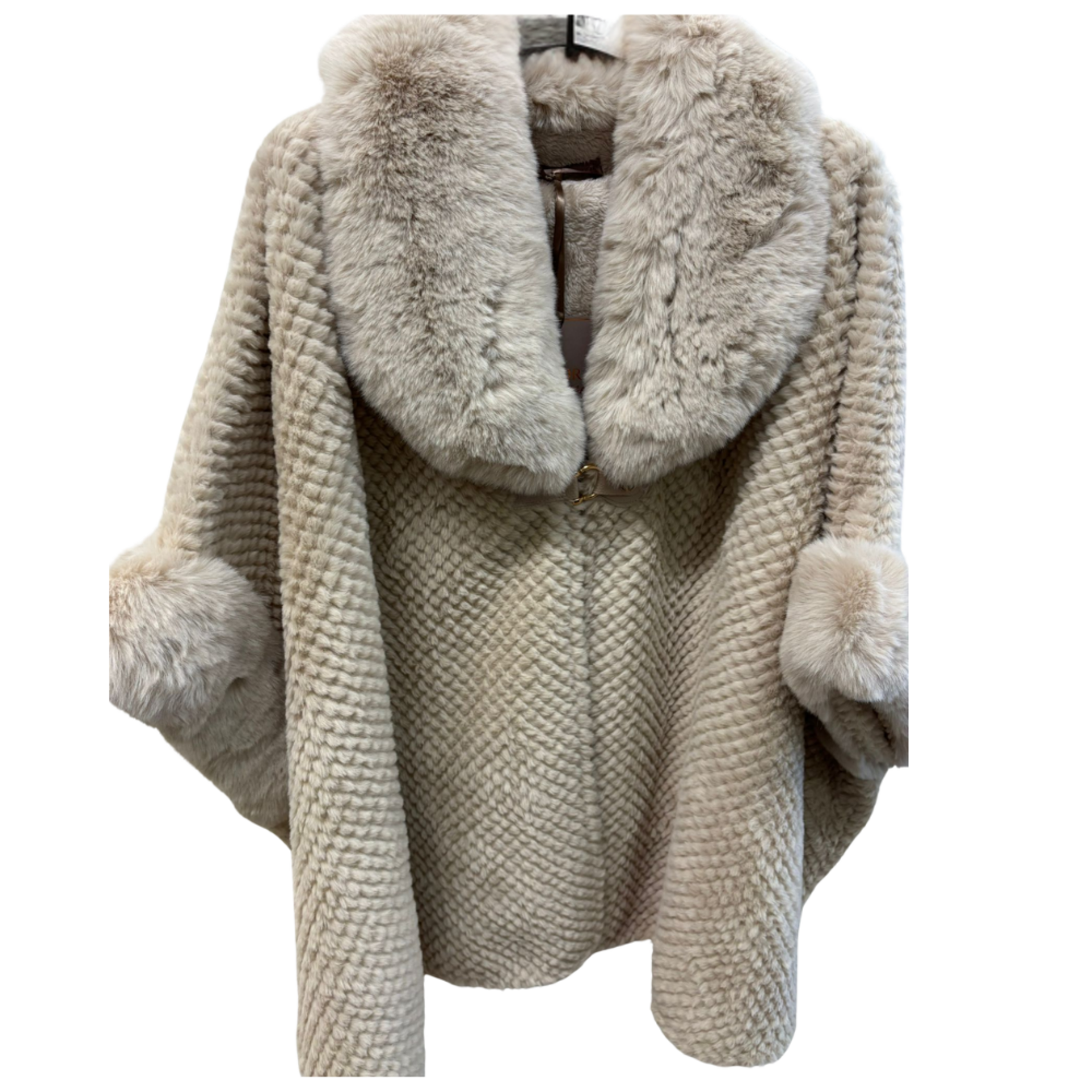 WOMEN'S FAUX FUR CAPE BELLA 10517 DONNABELLA | Quattro Stagioni Shop