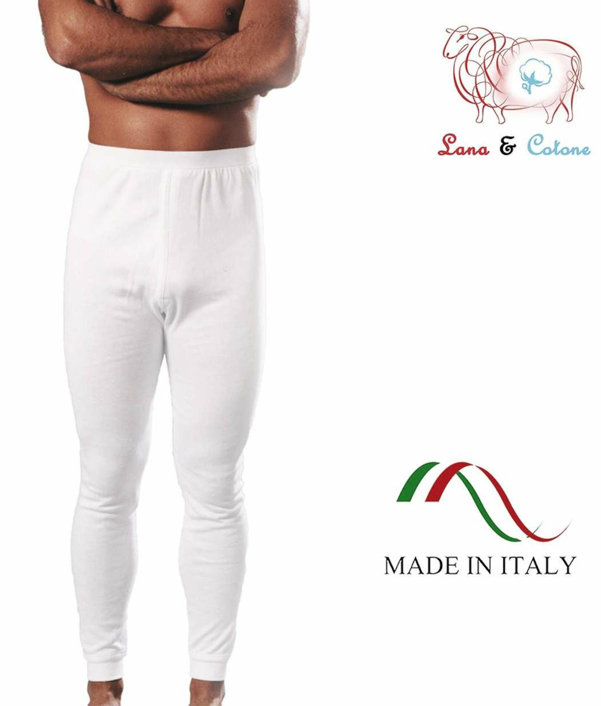 Mutanda gamba lunga lana cotone uomo leable 125 Leable | Quattro ...