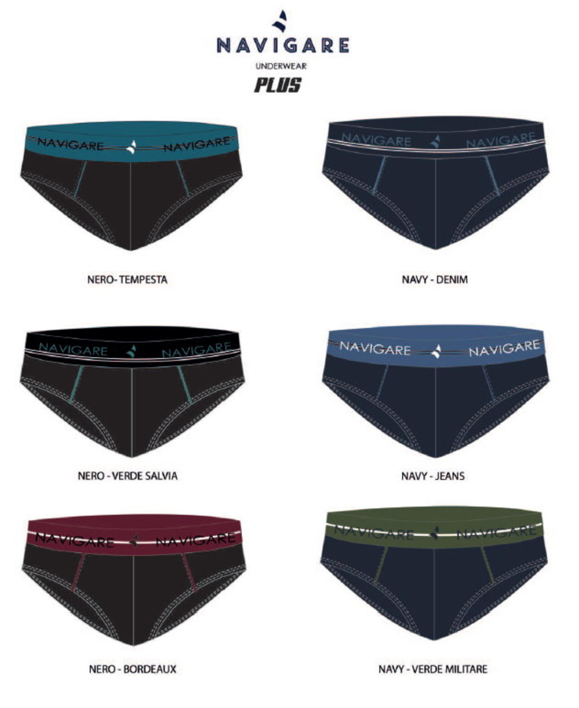 Navigare 21521 Men's Stretch Cotton Briefs Navigare | Quattro Stagioni Shop