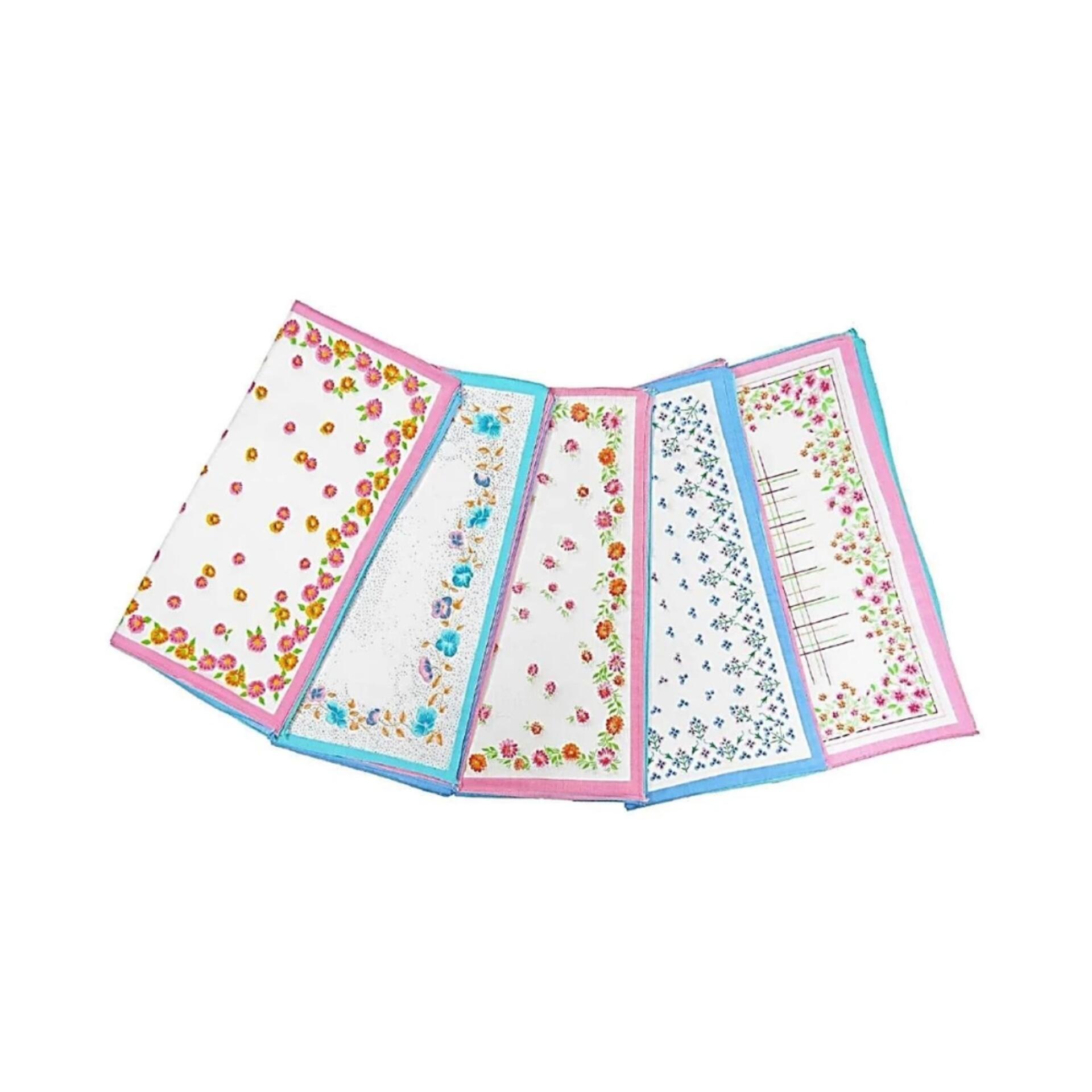 COLOMBO IRIS WOMEN'S COTTON HANDKERCHIEF (12 PIECES) Colombo | Quattro ...