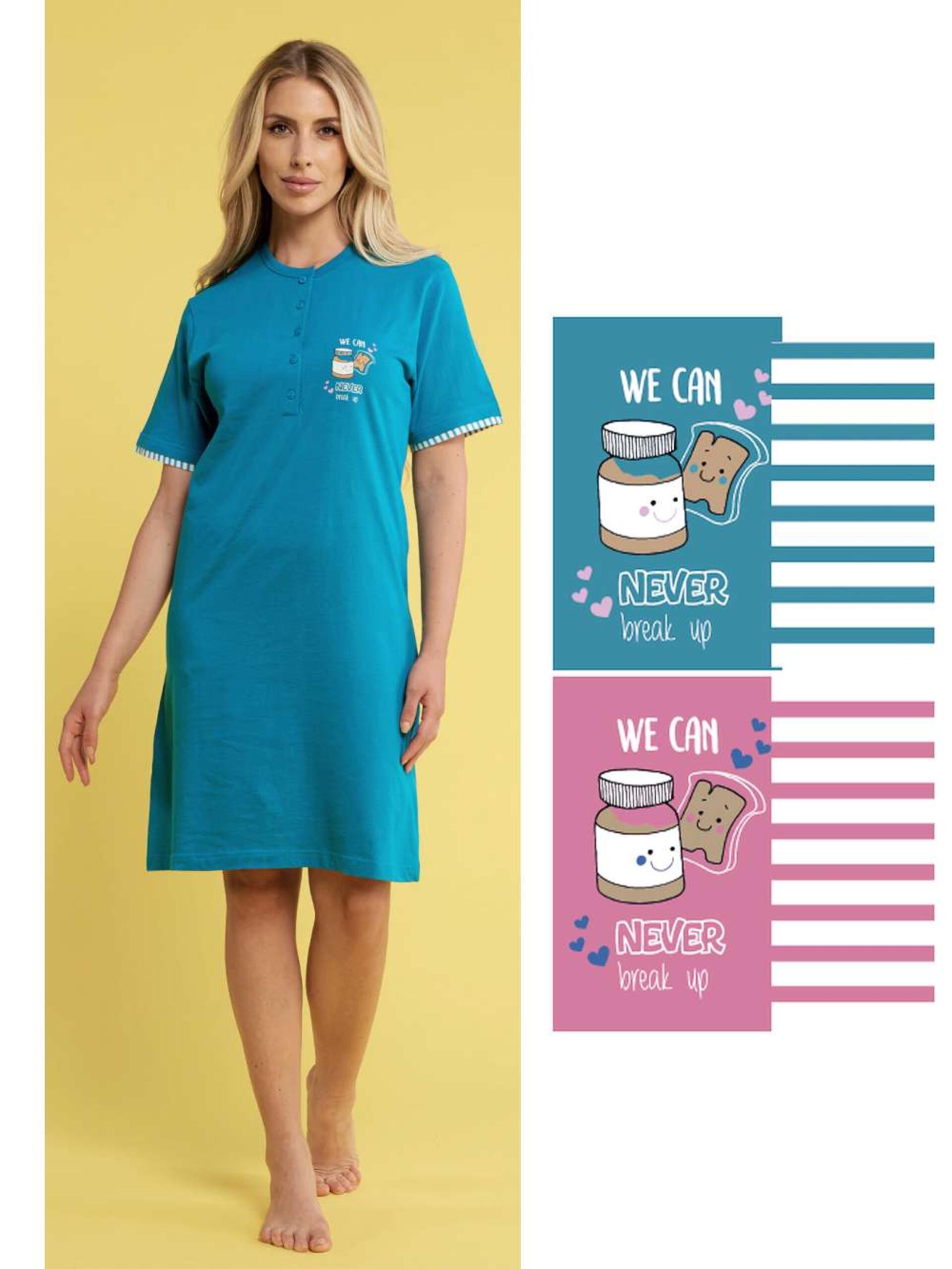 Camicia Da Notte Donna In Jersey Di Cotone A Manica Corta Karelpiu