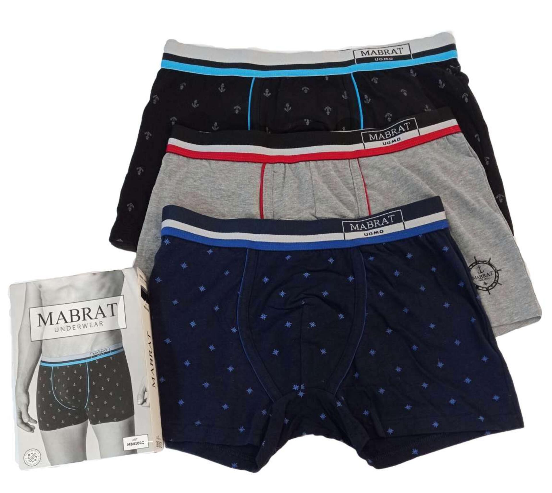 Mabrat MB41006 stretch cotton men's boxer MABRAT | Quattro Stagioni Shop