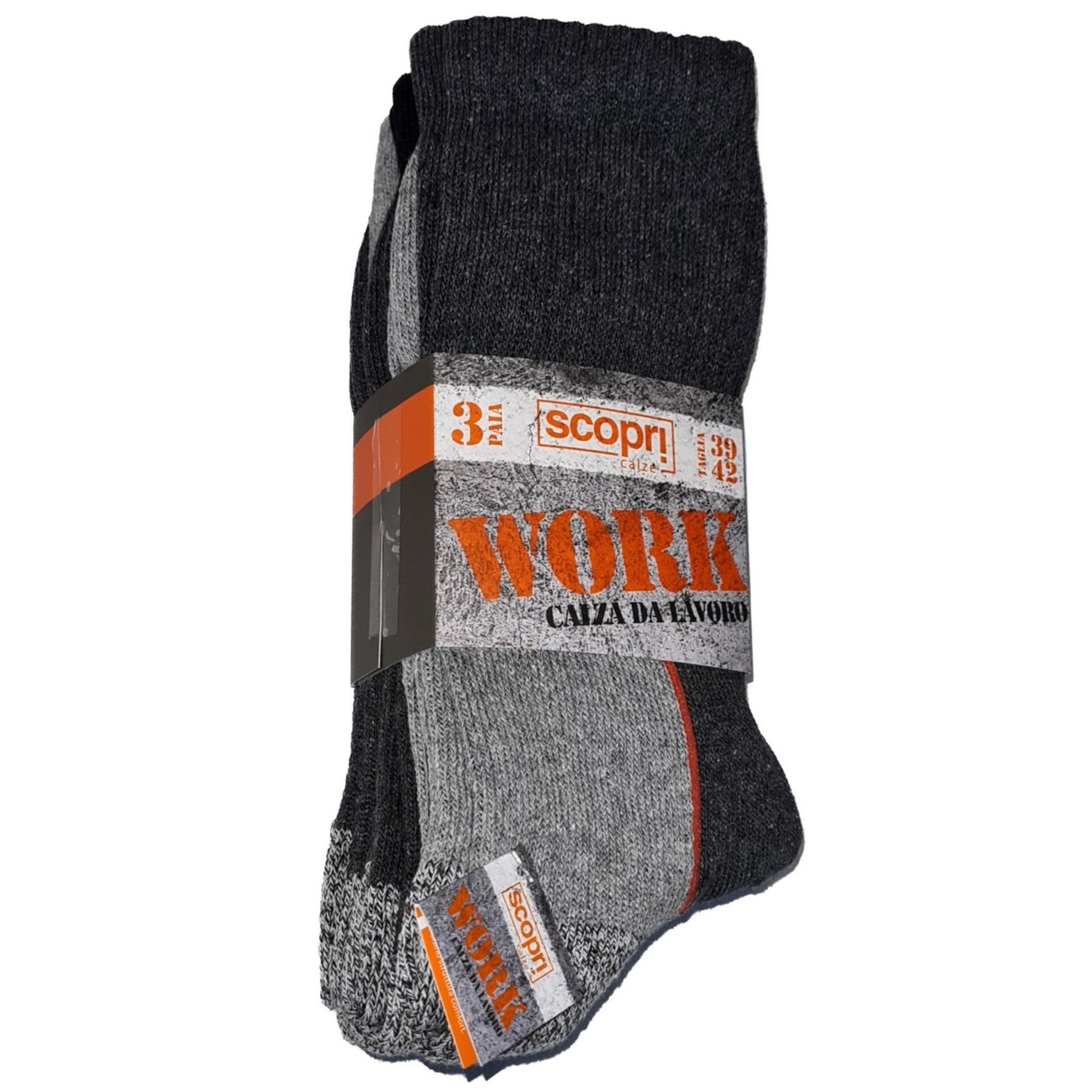 Calza lavoro tennis scopri work job01 - 3 paia Scopri Calze | Quattro ...