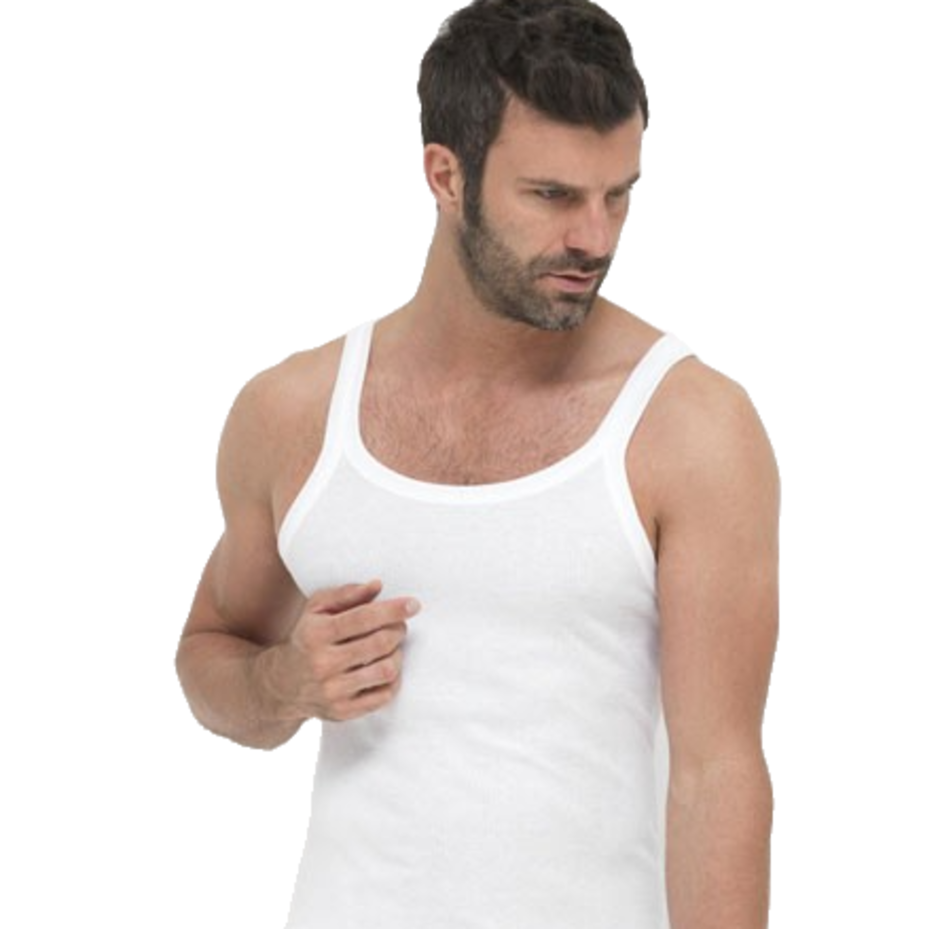 Canottiera uomo spalla stretta in cotone a costine gicipi 110/sa Gicipi ...